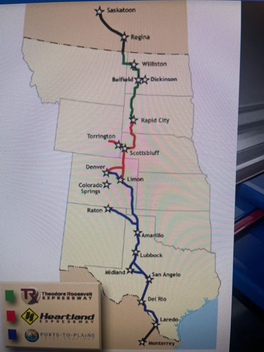 New interstate (I-27) to run through North Dakota to connect Mexico ...